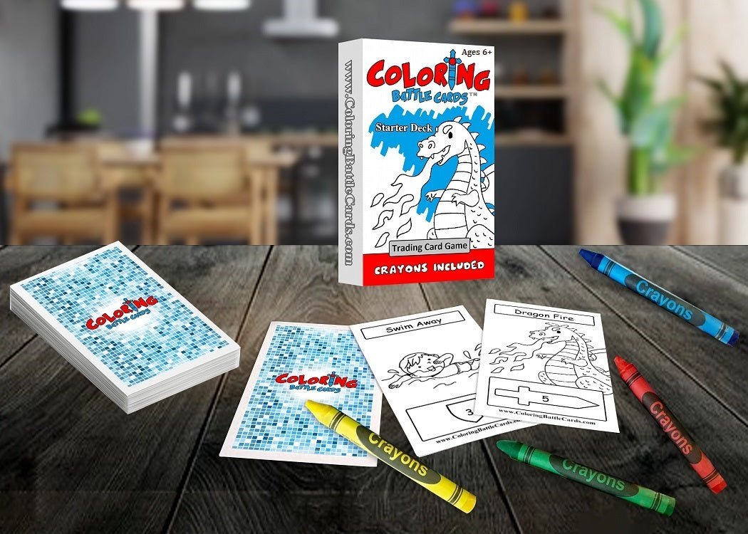 Coloring Battle Cards - Trading Card Game