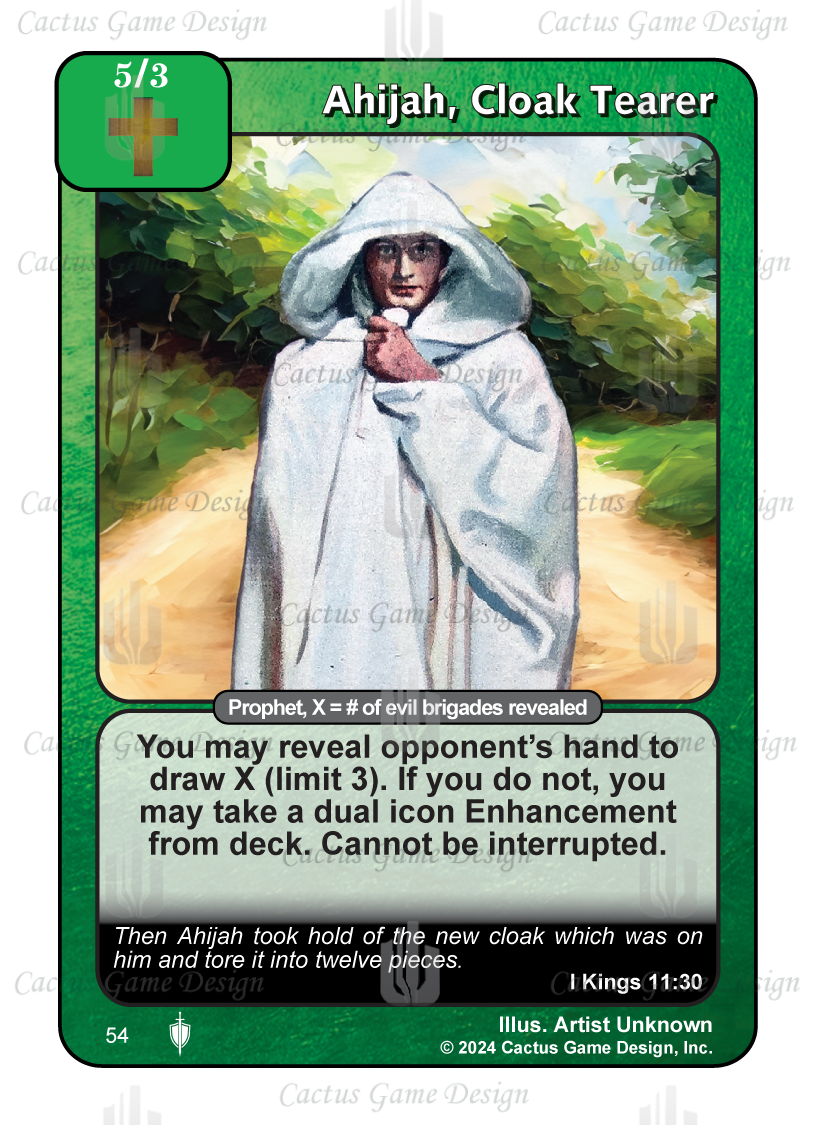 Ahijah, Cloak Tearer (II)