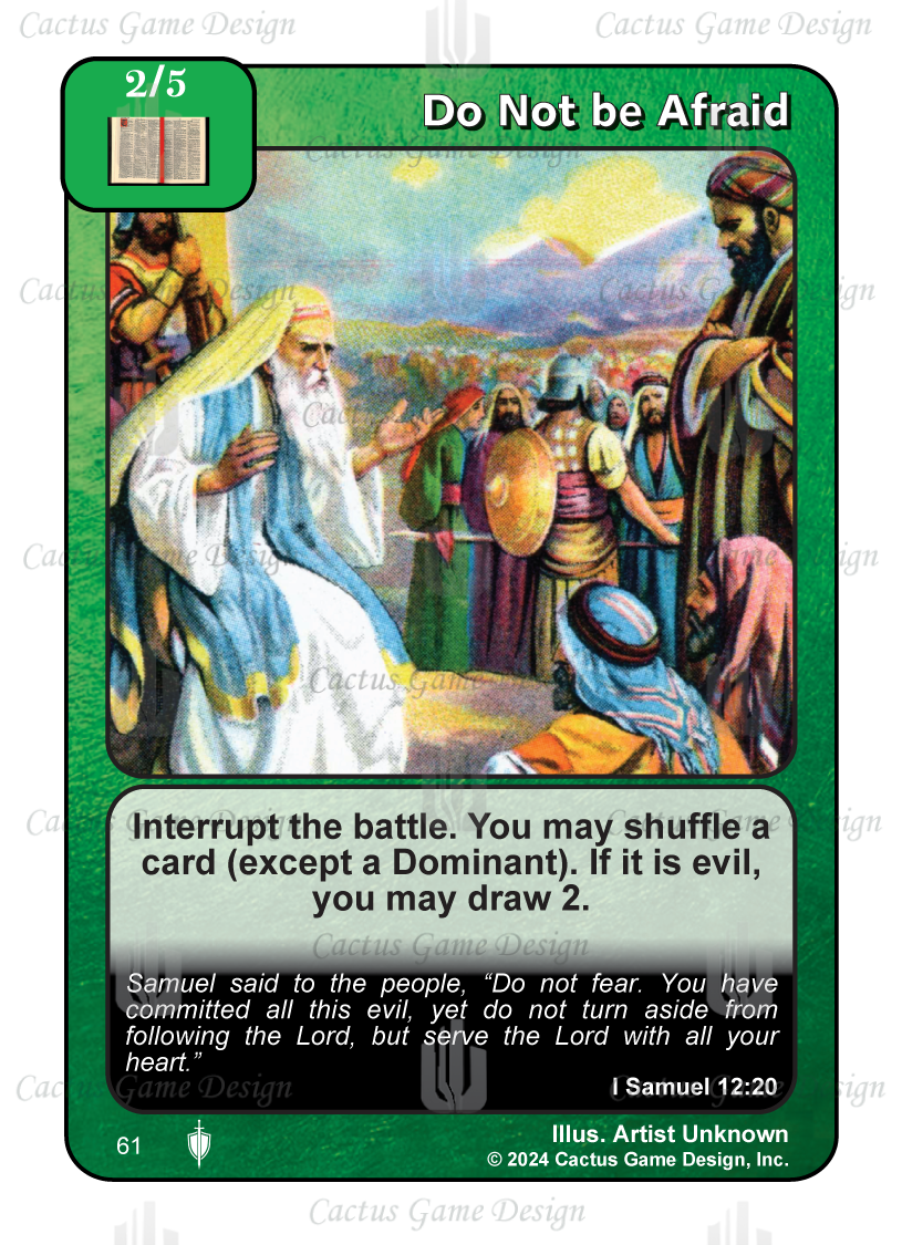 Do Not be Afraid (II)