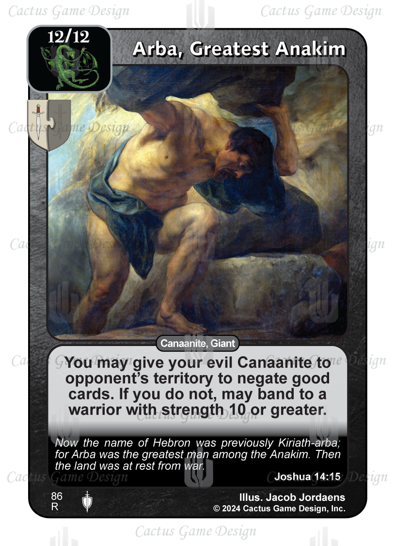 Arba, Greatest Anakim (II)