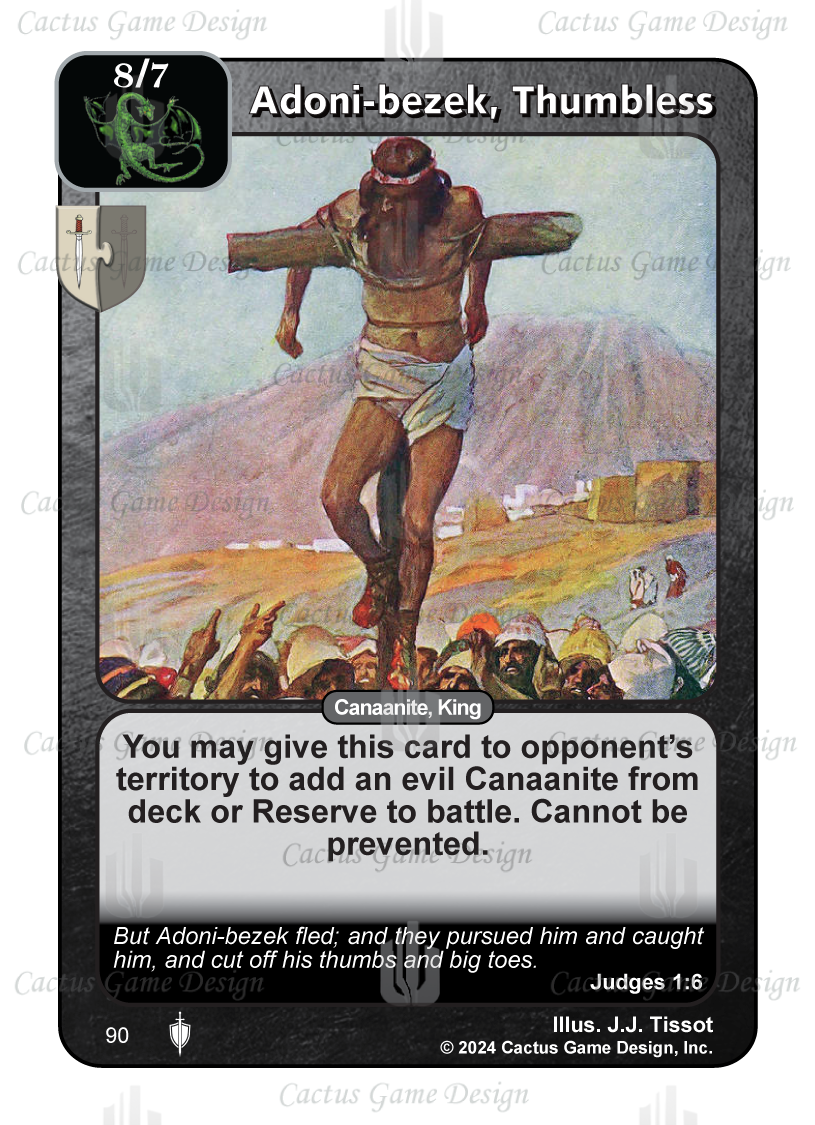 Adoni-bezek, Thumbless (II)