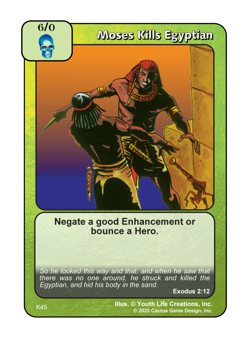 Moses Kills Egyptian (K Deck)