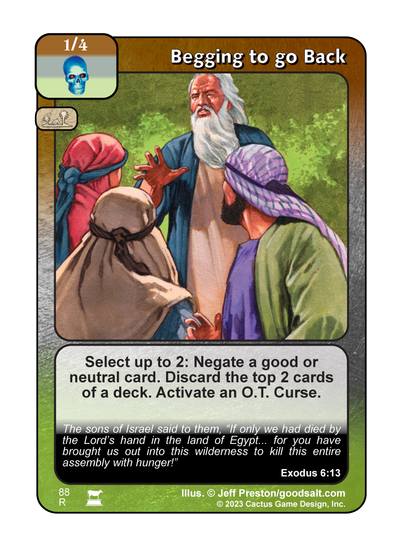 Begging to go Back (IR)