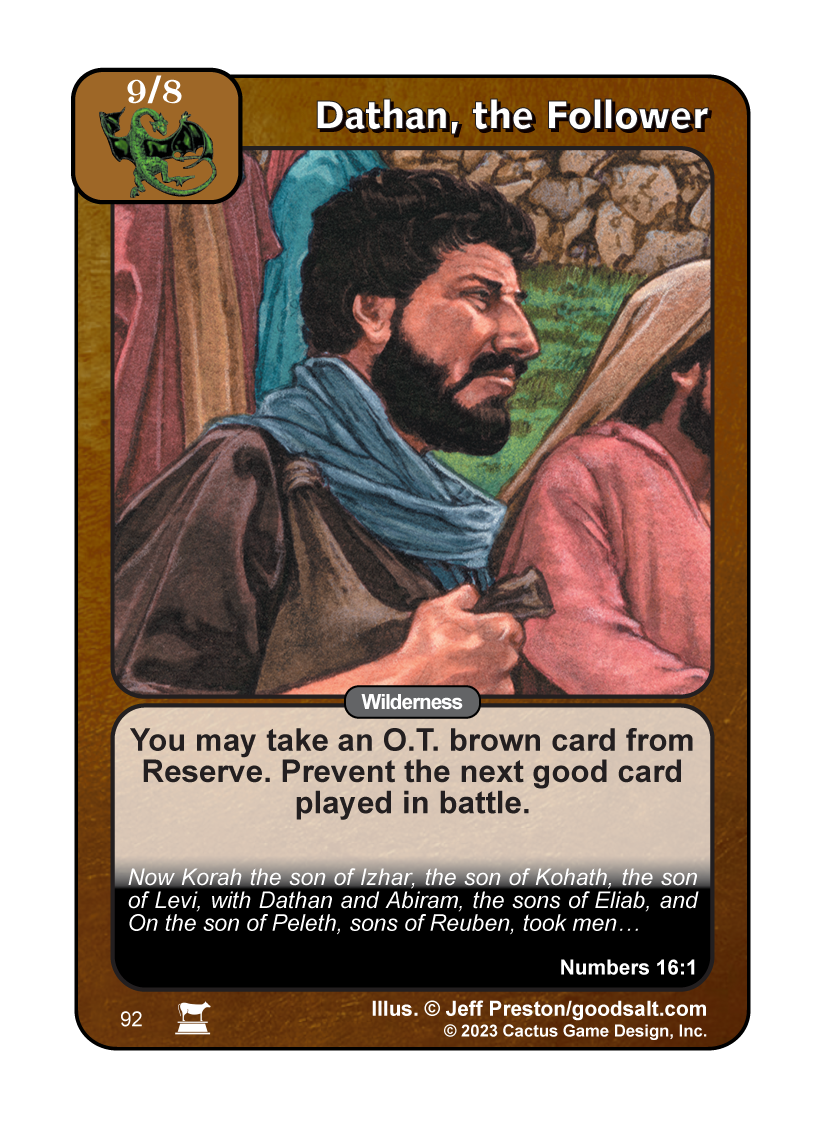 Dathan, the Follower (IR)