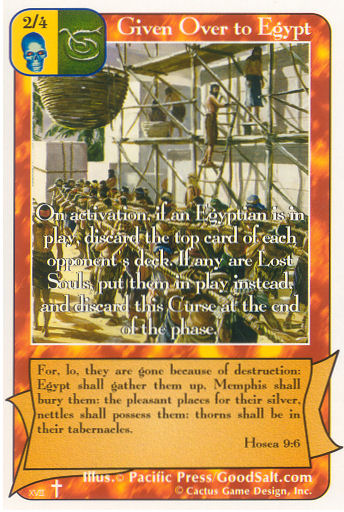 Given Over to Egypt (RoA)