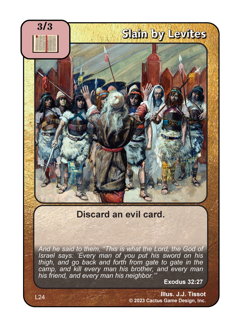 Slain by Levites (L Deck)