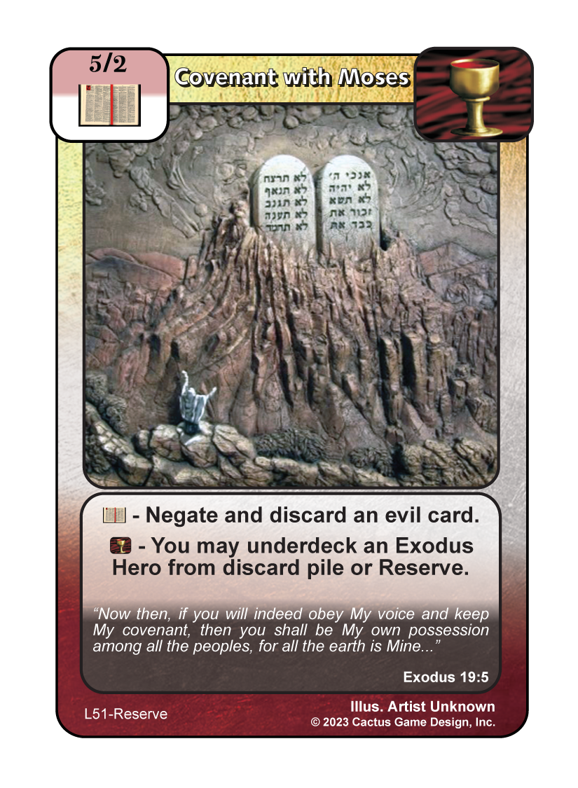Covenant with Moses (L Deck)